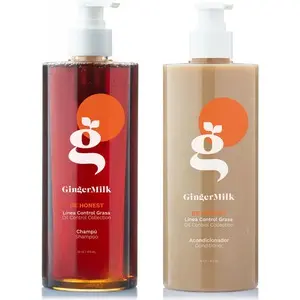 GINGER MILK NATURAL CARE Oil Balancing Shampoo And Conditioner Set For Oily Hair - None