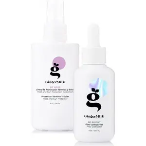 GINGER MILK NATURAL CARE Heat Protectant And Smoothing Oil Set - None