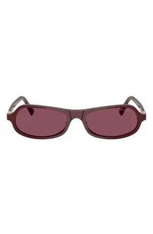 Miu Miu 55mm Irregular Sunglasses - Cherry/dark Violet