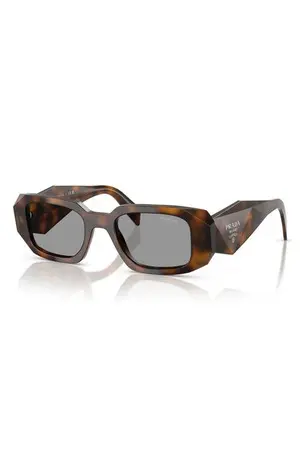 Prada 51mm Rectangular Sunglasses
