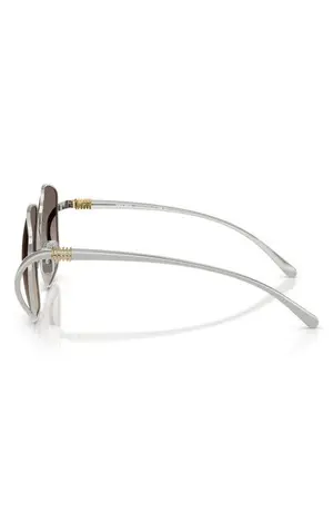 Miu Miu Mu A57s 57mm Gradient Square Sunglasses - Silver/grey Gradient