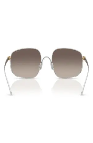 Miu Miu Mu A57s 57mm Gradient Square Sunglasses - Silver/grey Gradient