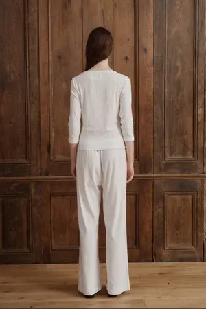 VIR VITA Florence Boatneck Top - Coconut