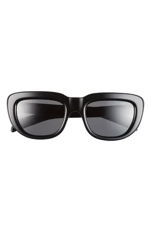 Prada 53mm Rectangular Sunglasses - Black
