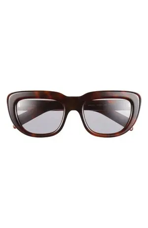 Prada 53mm Rectangular Sunglasses - Tortoise/grey