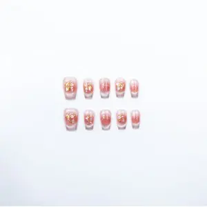3H NAILS 3h Luxury Handmade Press-on Nailsrosy Glow - Pink