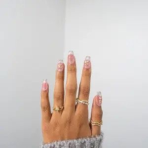 3H NAILS 3h Luxury Handmade Press-on Nailsrosy Glow