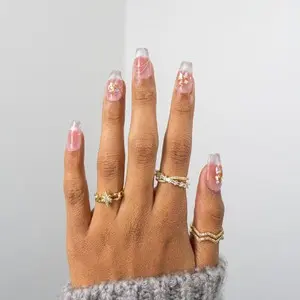 3H NAILS 3h Luxury Handmade Press-on Nailsrosy Glow