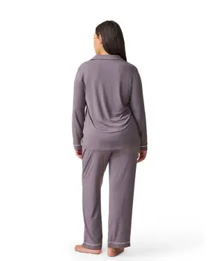 KINDRED BRAVELY Clea Long Sleeve Pajama Set - Granite