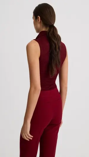 Smythe Cowl Neck Knit Shell