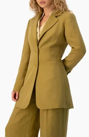 IVONNE Two-button Single-breasted Fitted Tailored Blazer