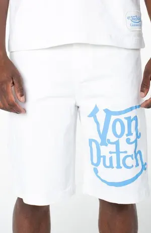 VON DUTCH Loud Relaxed Denim Short
