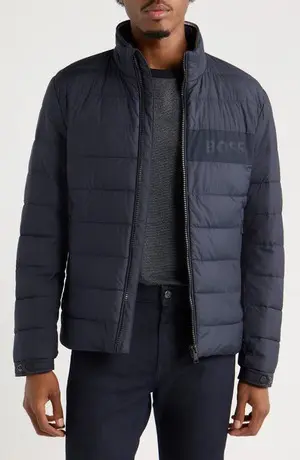 BOSS Cenitos Quilted Jacket - Navy