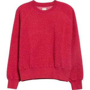 KURO Quilt Effect Cotton Double Knit Sweatshirt