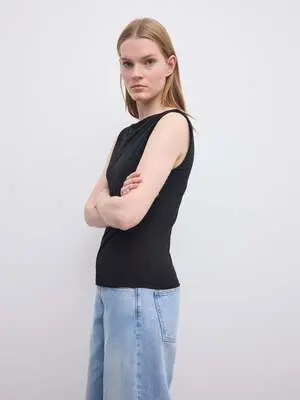 HOUSE OF DAGMAR Square Neck Top
