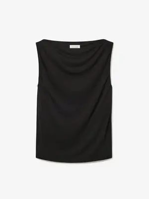 HOUSE OF DAGMAR Square Neck Top - Black