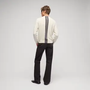 Gucci Knit Wool Sweater With Muted Web