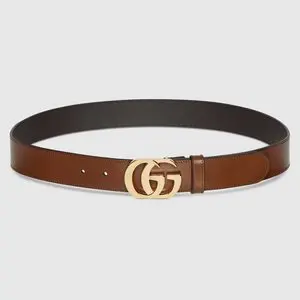 Gucci Cut Gg Marmont Belt - Brown