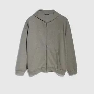 Gucci Cotton Cashmere Jersey Zip Jacket - Grey