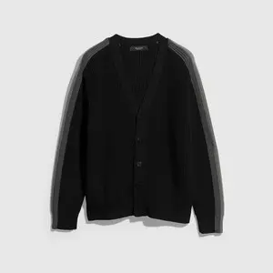 Gucci Rib Wool Cardigan With Muted Web