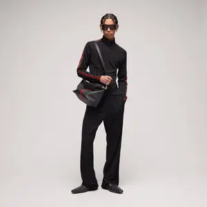 Gucci Web Trademark Small Crossbody Bag Leather
