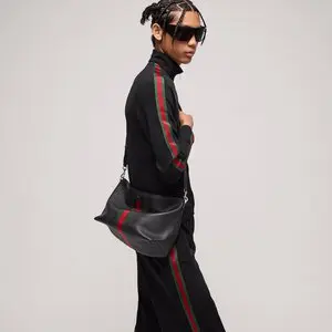 Gucci Web Trademark Small Crossbody Bag Leather