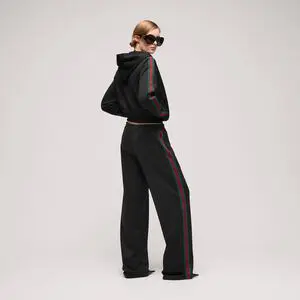 Gucci Cotton Jersey Zip Jacket With Web