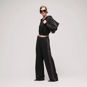 Gucci Cotton Jersey Leisure Pants With Web