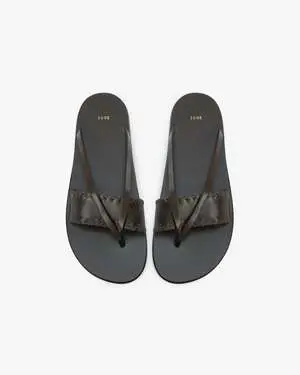 JUDE Helena Flat Mocha Leather