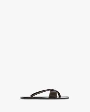 JUDE Helena Flat Mocha Leather - Brown