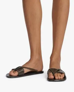 JUDE Helena Flat Mocha Leather - Brown