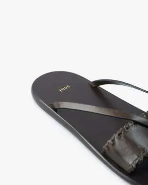 JUDE Helena Flat Mocha Leather - Brown
