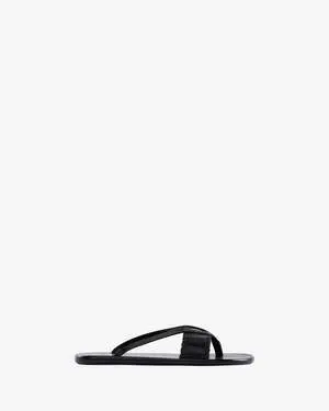 JUDE Helena Flat Leather - Black