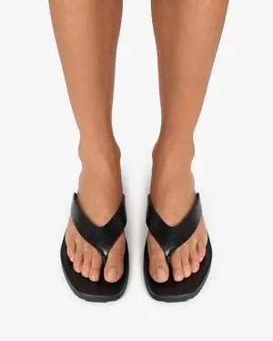 JUDE Vermelho Flat Leather - Black