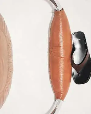JUDE Vermelho Flat Mocha Leather