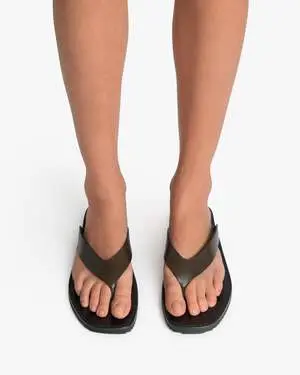 JUDE Vermelho Flat Mocha Leather