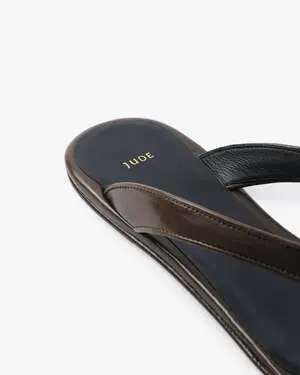 JUDE Rue Sandal Mocha Leather - Brown