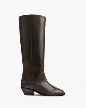 JUDE Saga Boot In Mocha Leather - Brown