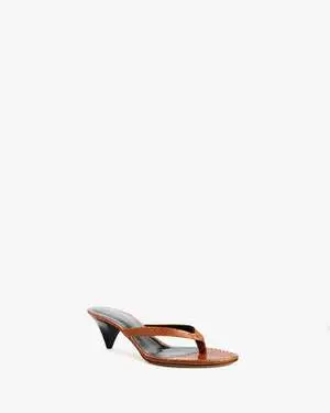 JUDE Rooty Sandal Python Leather - Tan