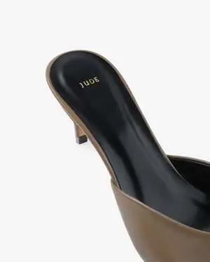 JUDE Cave Mule Clay Leather - Brown