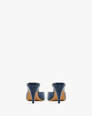 JUDE Haze Sandal Ink Croc Embossed Leather - Blue