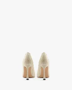 JUDE Kiss Pump Python Leather - Beige
