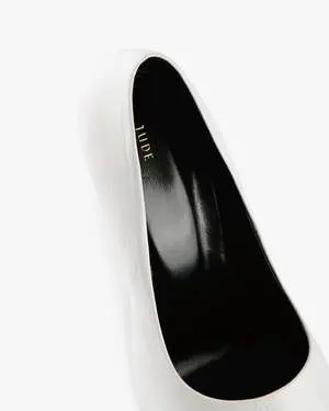 JUDE Date Pump Leather - White