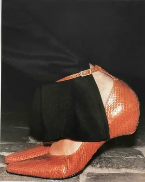 JUDE Mode Ballerina In Python Leather