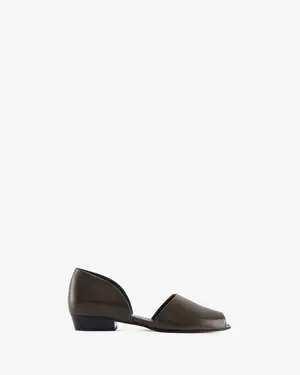 JUDE Padre Ballerina Mocha Leather - Brown