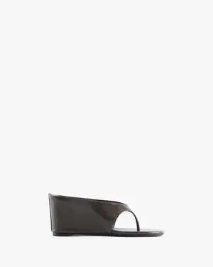 JUDE Yaga Wedge Sandal Mocha Leather - Brown