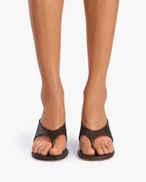JUDE Yaga Wedge Sandal Mocha Leather