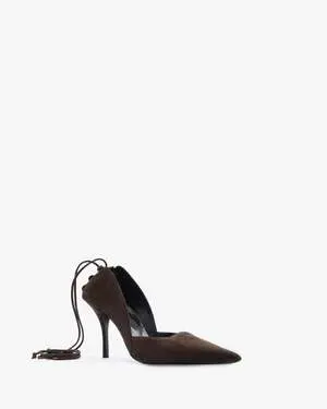 JUDE Scoop Pump Nubuck Leather - Brown