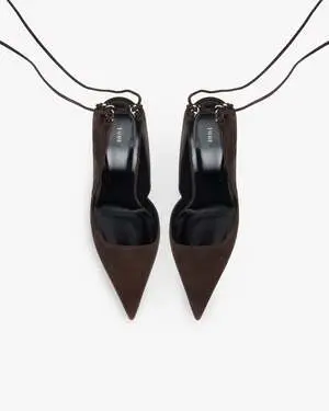 JUDE Scoop Pump Nubuck Leather - Brown