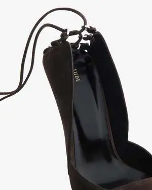 JUDE Scoop Pump Nubuck Leather - Brown